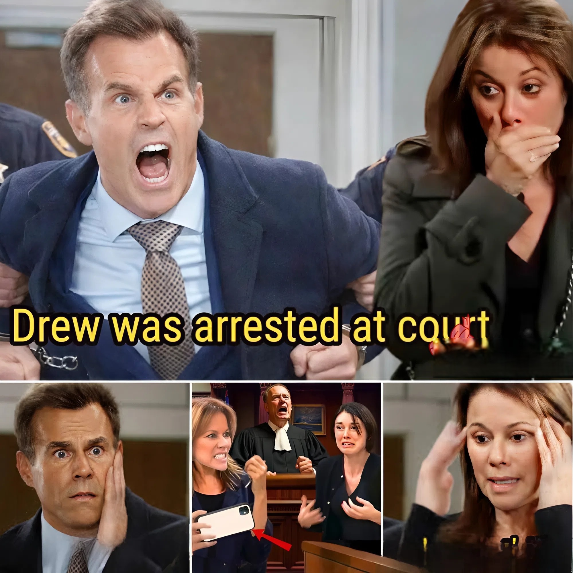 Drew was arrested after the trial ended, Alexis refused to represent ...